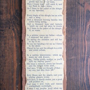 Spanking Shingle Poem Paddle Vintage Wooden Spanking Tool - Etsy