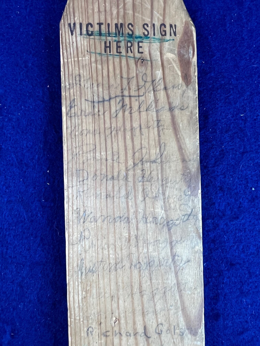Authentic Signed School Spanking Paddle Vintage Board of - Etsy