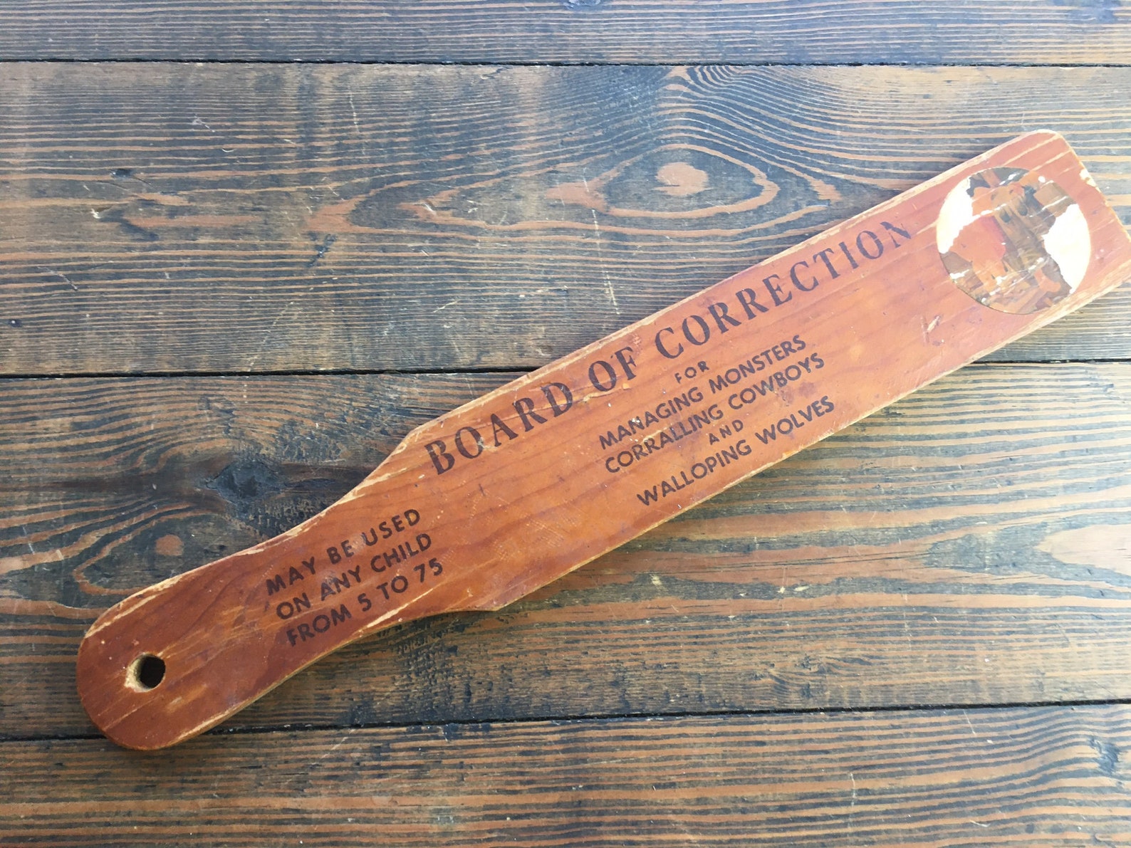 Woodshed Board of Correction Signed Vintage | Etsy