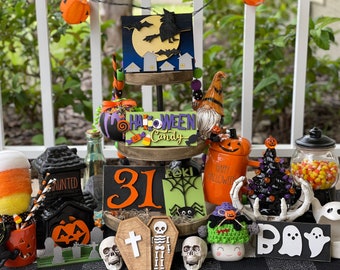 Halloween Tier Tray Decor | Etsy