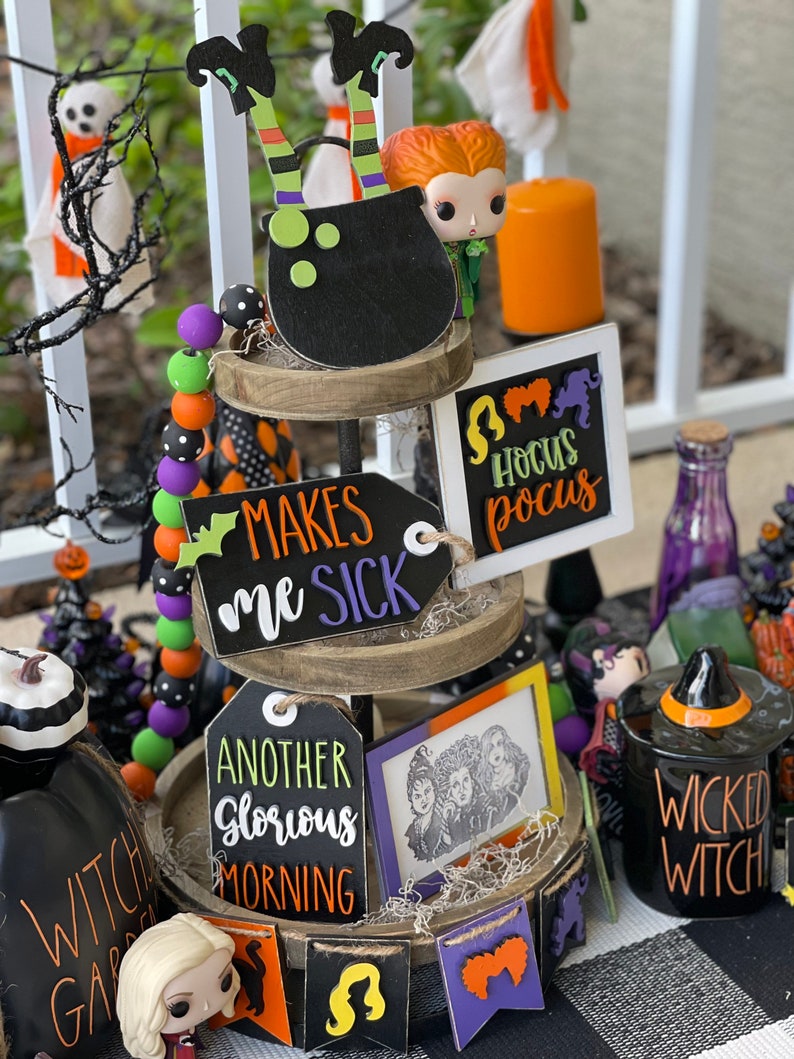 Hocus Pocus Tier Tray Set Hocus Pocus Halloween Tier Tray - Etsy