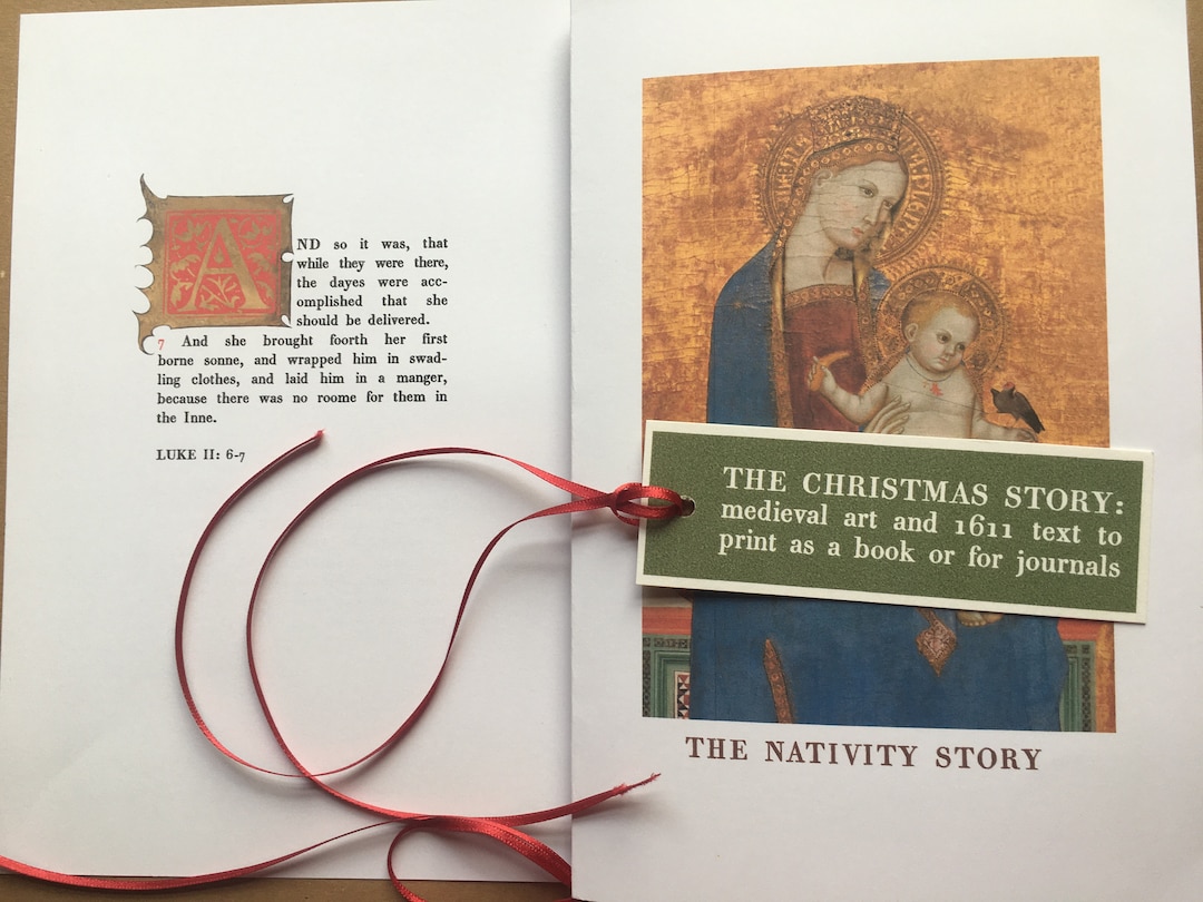 CHRISTMAS NATIVITY STORY Book Instant Digital Download Printable ...