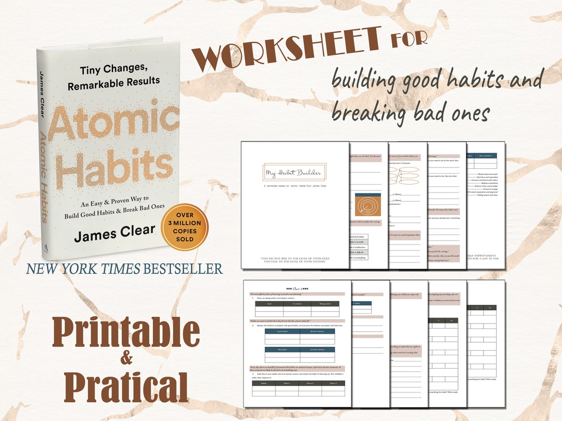 Atomic habits worksheets pdf - molireports