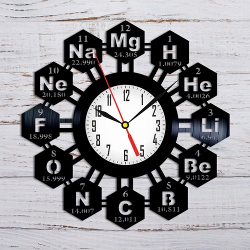 Periodic Table of Elements Clock | Etsy