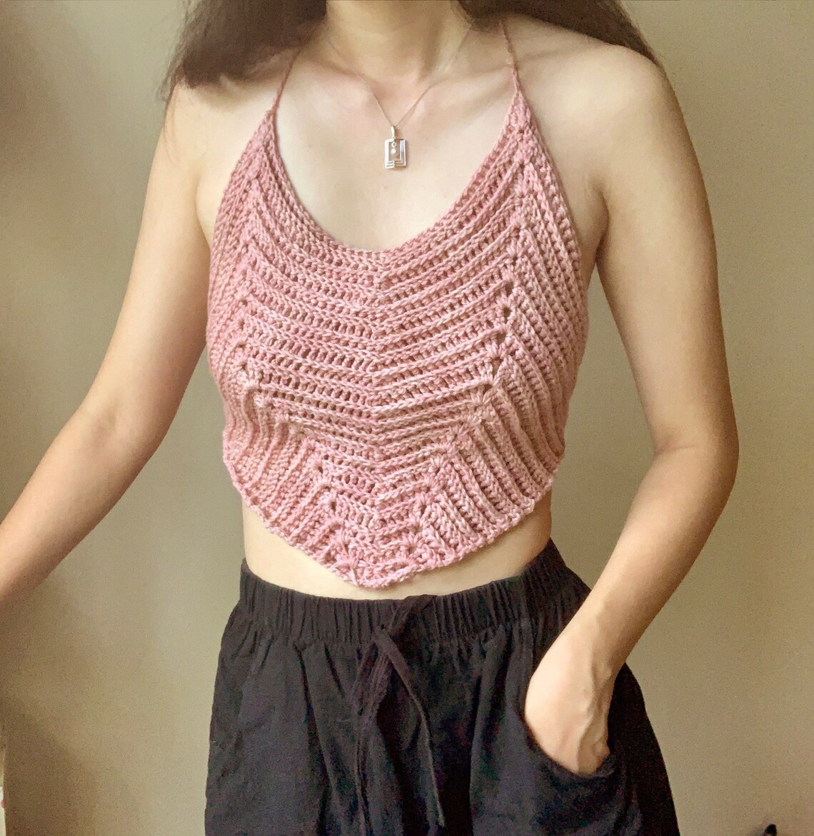 CROCHET PATTERN Birchwood Halter Crochet Pattern Textured - Etsy