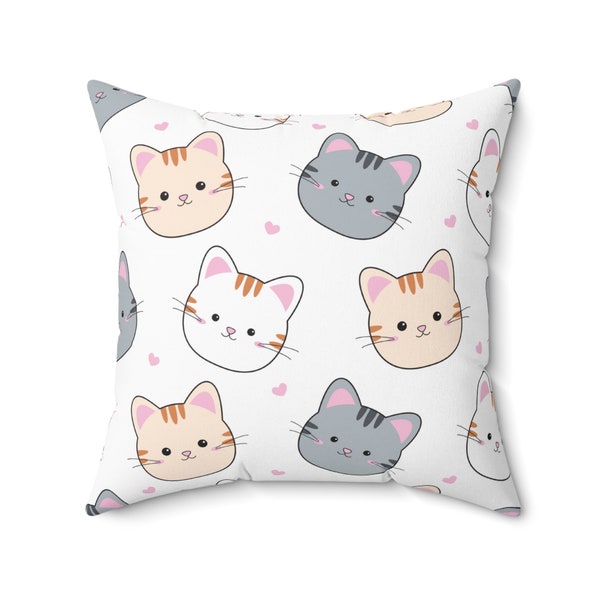 Kawaii Cats Pillow - Etsy