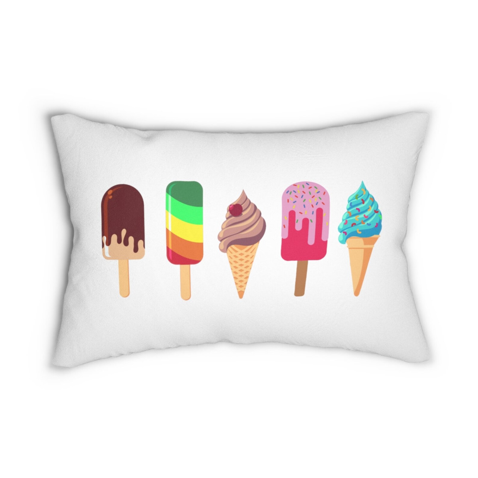Summer Ice Cream Pillow Ice Cream Cone Pillow Cover Summer - Etsy