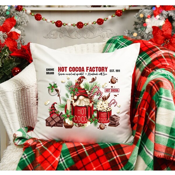 Hot Cocoa Pillow - Etsy