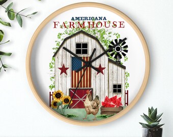 Country Kitchen Wall Clock - Etsy