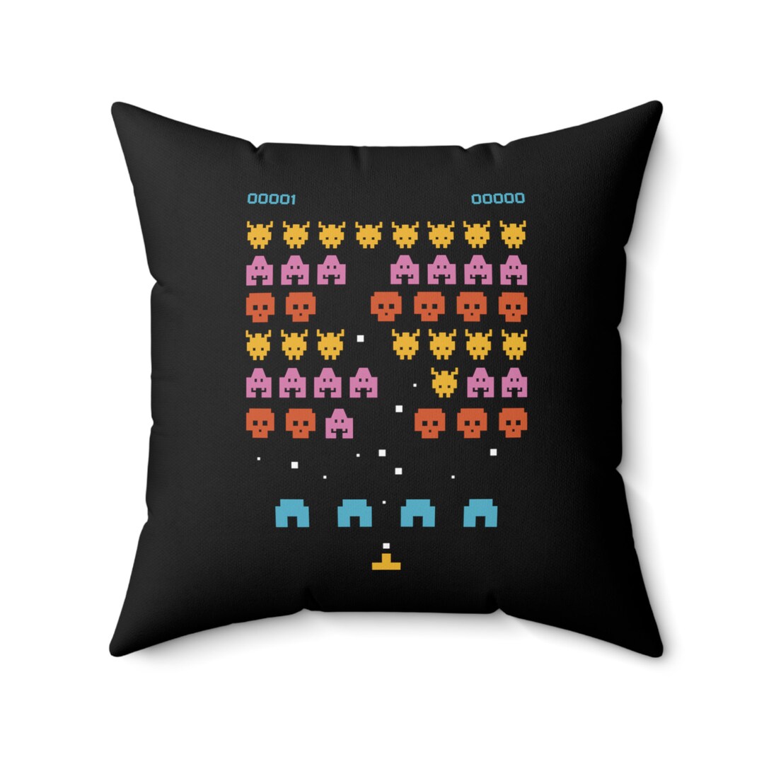 Retro Arcade Game Throw Pillow: 80s Pixel Art Decor - Etsy