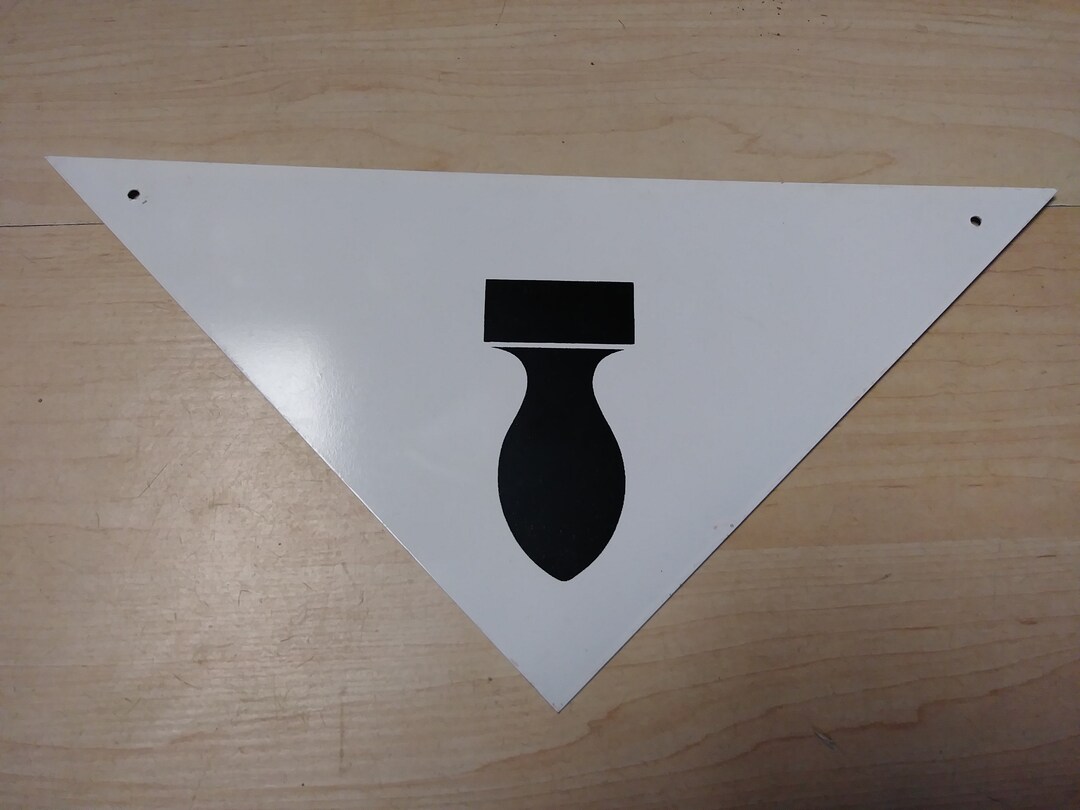 Unexploded Bomb Warning Sign - Etsy