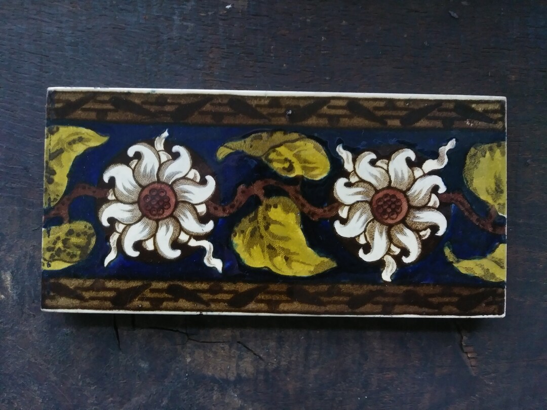 Rectangular Victorian Decorative Fireplace Tile - Etsy