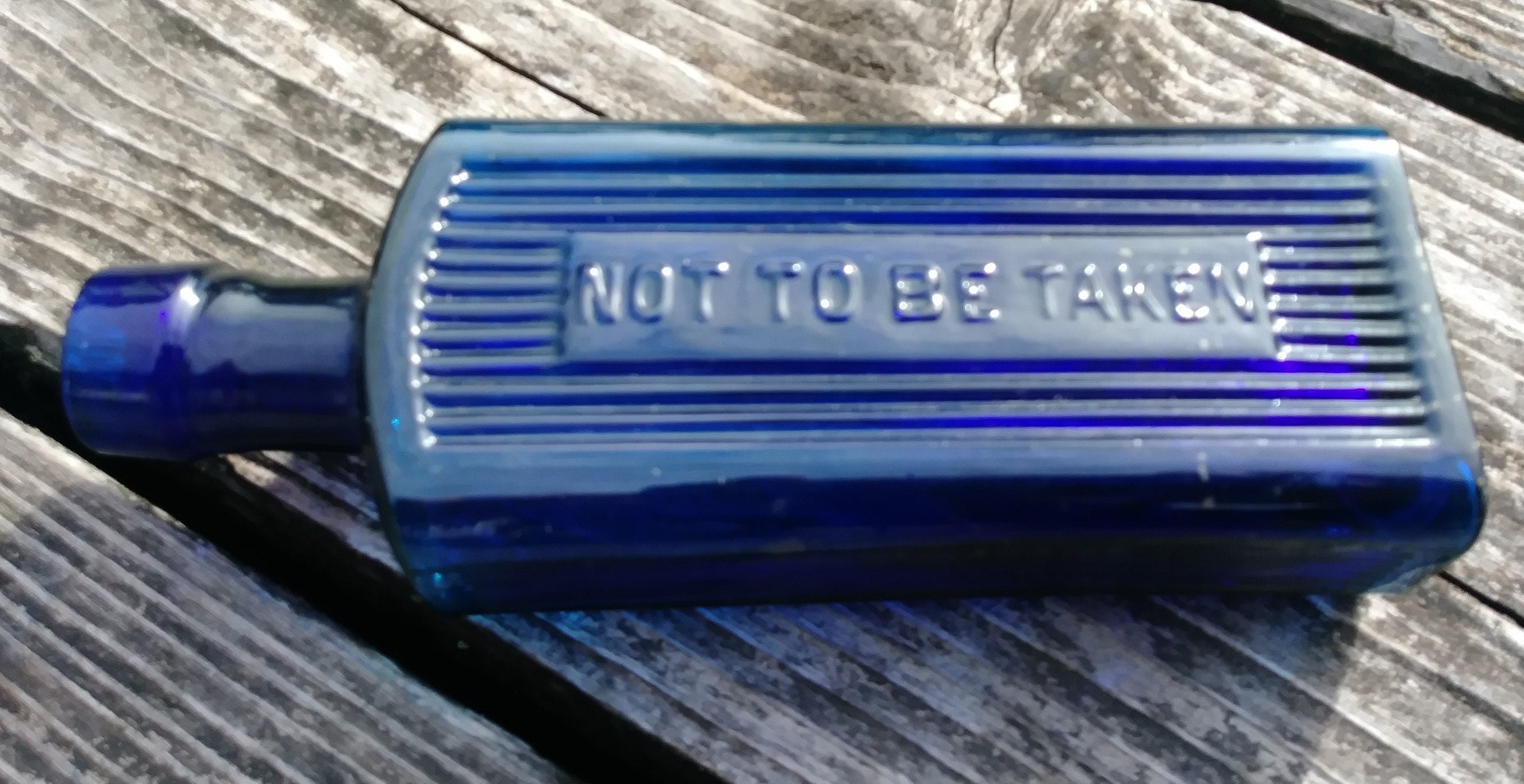 Beautiful Blue Poison Bottle - Etsy