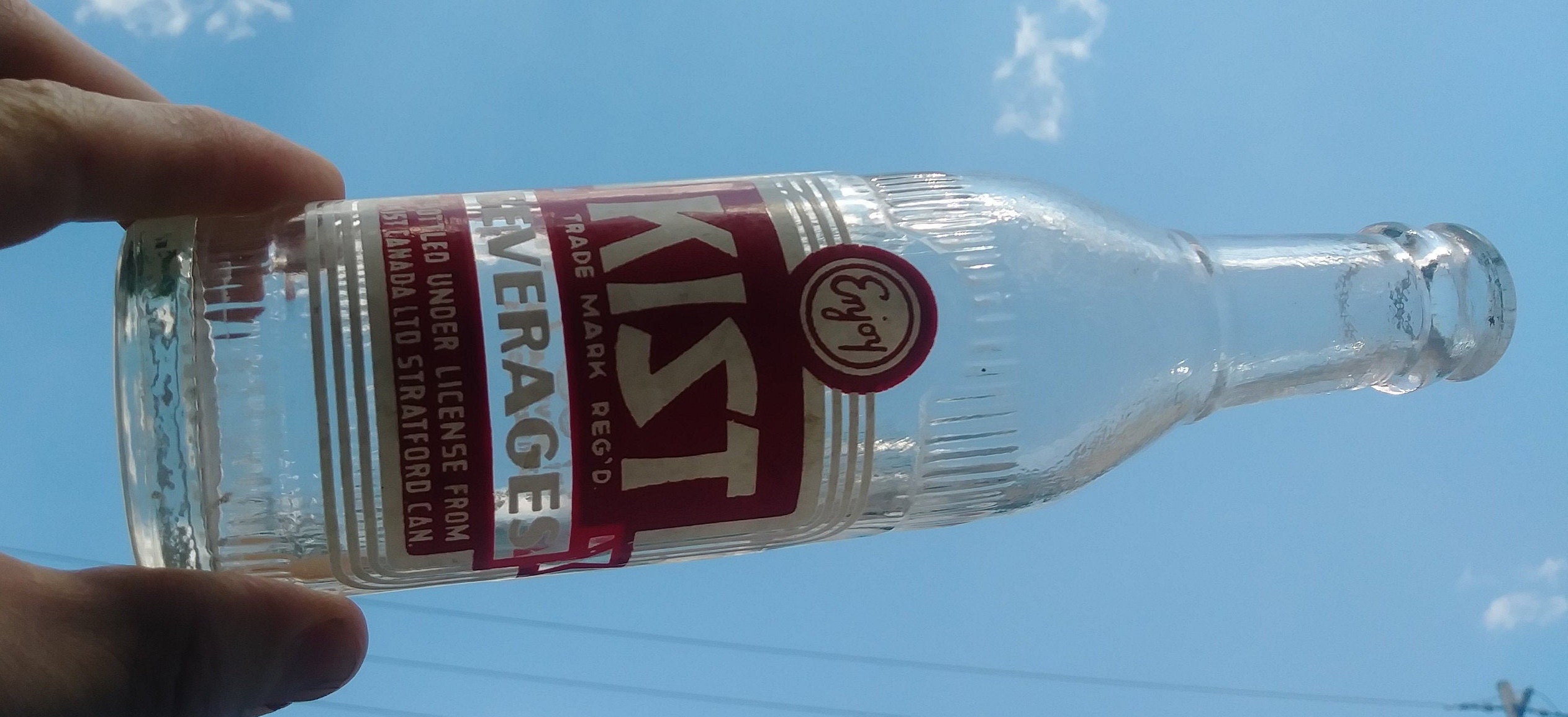 A.C.L. Kist Soda Bottle From Stratford Ont. - Etsy UK
