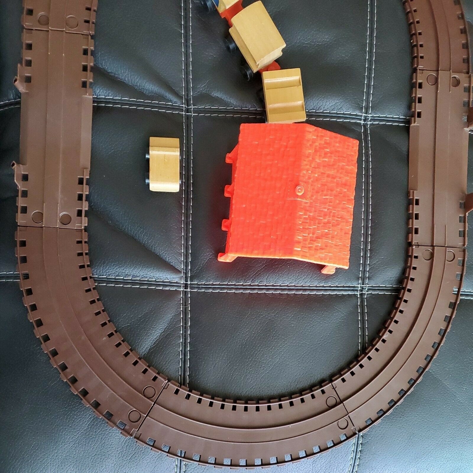 Mattel Motor Putt Putt Railroad Train Set Vintage 1972 Brown Track as ...