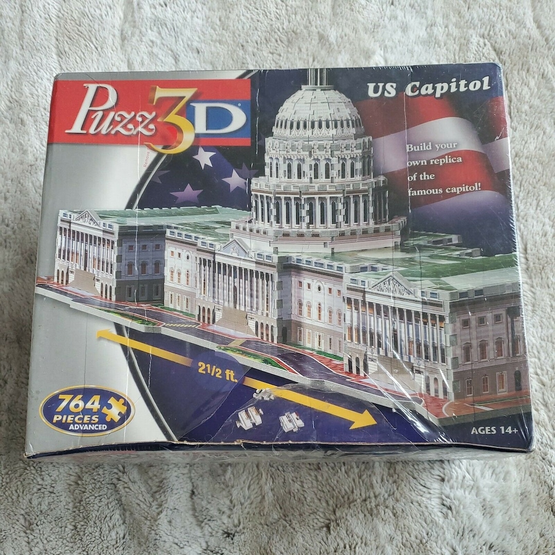 Puzz 3D US Capital Dimensional Puzzle 764 Pieces NEW Sealed Washington ...
