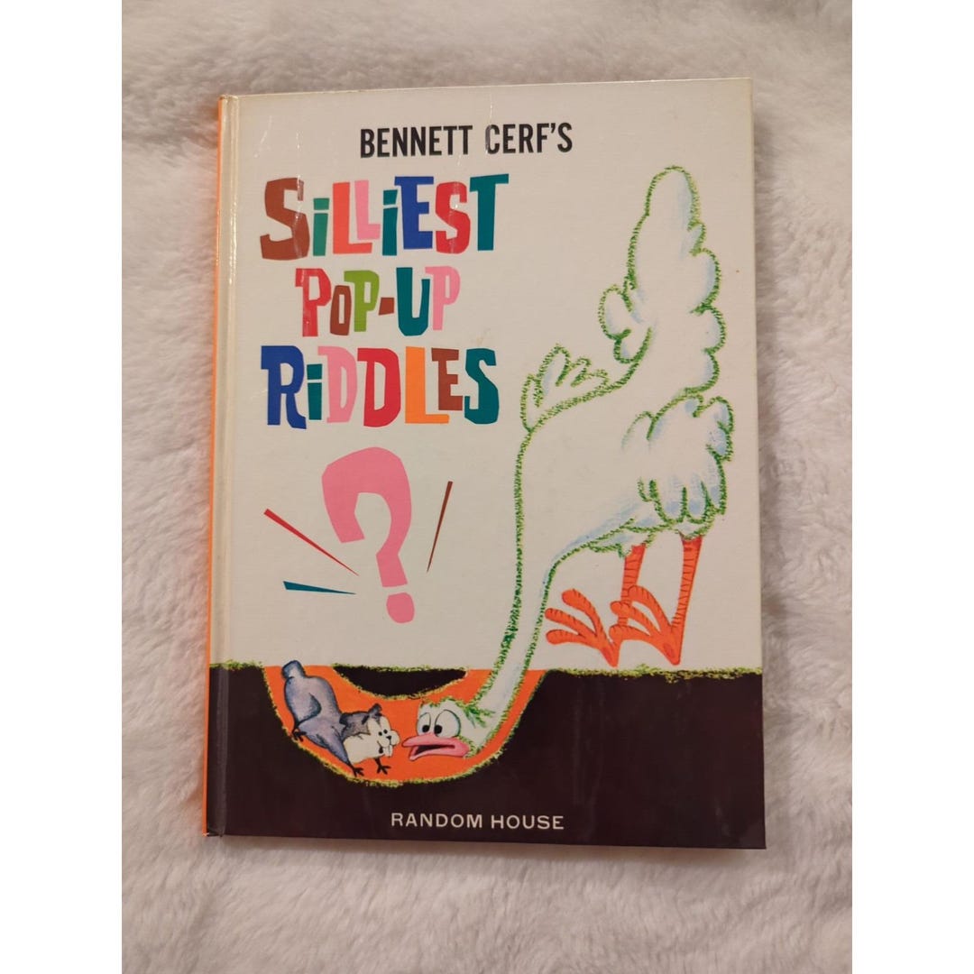 Bennett Cerf's Pop-up Silliest Riddles Childrens Book 1967 Vintage ...