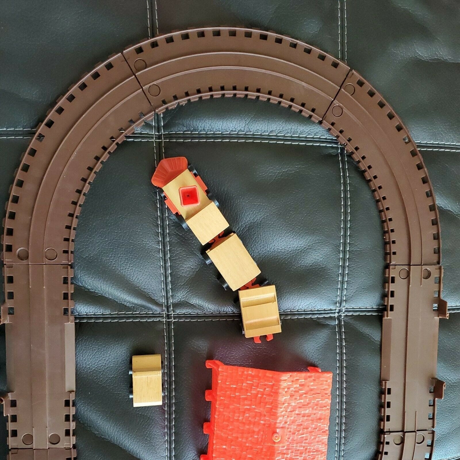 Mattel Motor Putt Putt Railroad Train Set Vintage 1972 Brown Track as ...