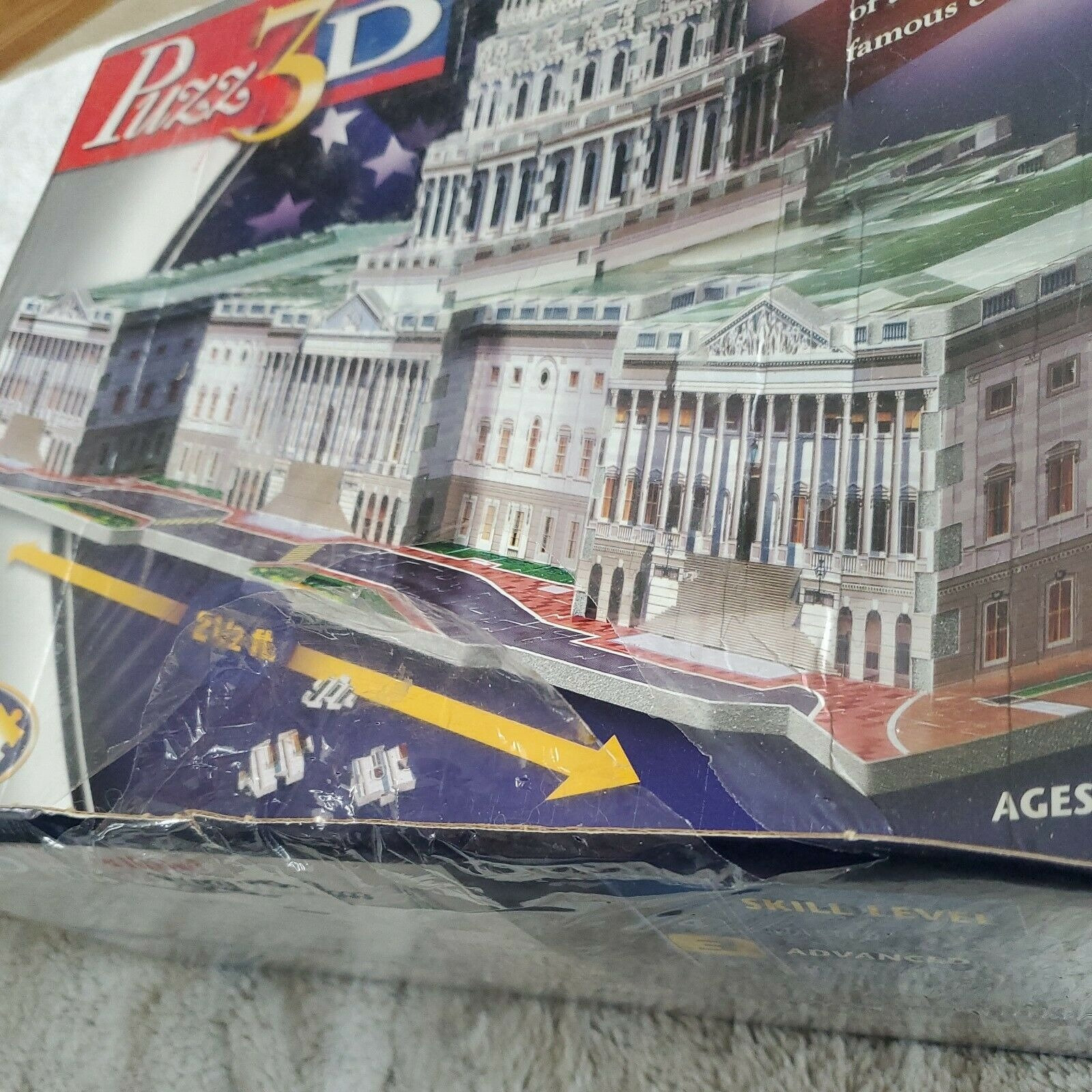 Puzz 3D US Capital Dimensional Puzzle 764 Pieces NEW Sealed Washington ...