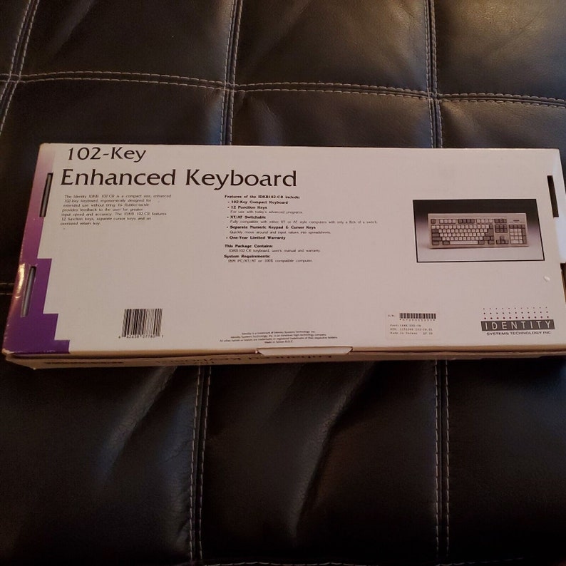 102 Key Enhanced Keyboard Identity Keyboard for IBM IDKB102-CR in Box ...