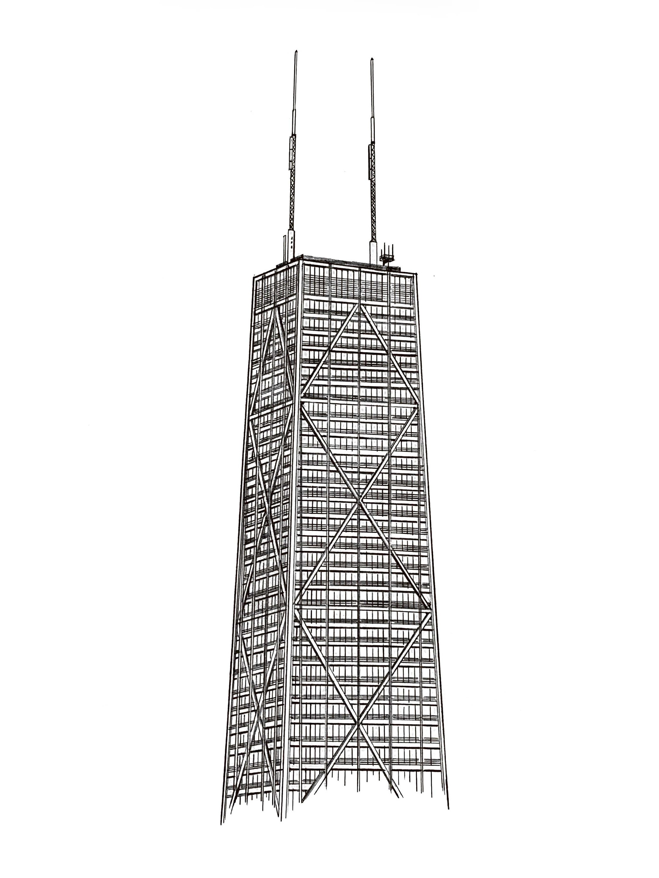 Hancock Building Drawing