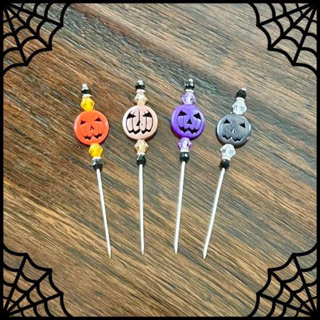 Halloween Pumpkin Decorative Sewing Pins Quilting Pins Sewing Notions ...