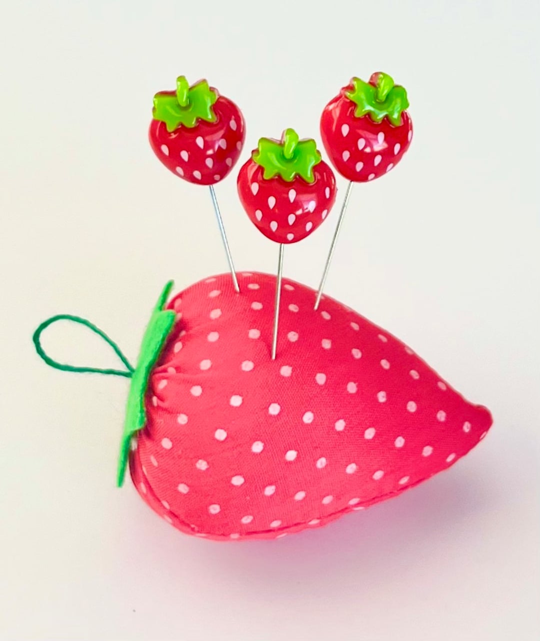Strawberry Decorative Sewing Pins | Quilting Pins | Paper Craft Pins ...