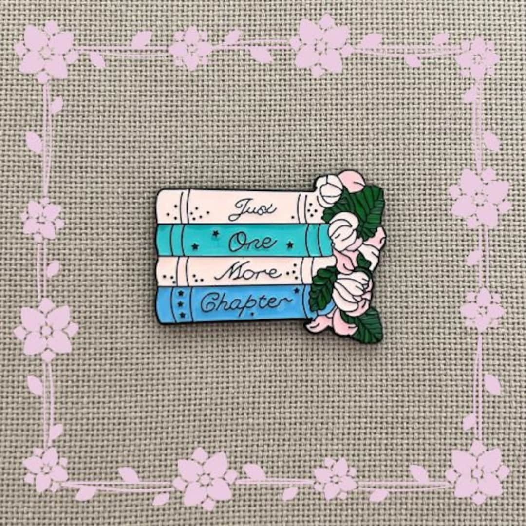 Just One More Chapter Book Stack Needle Minder | Books |cross Stitch ...