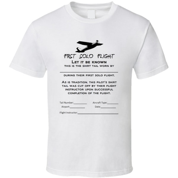 Solo Flight T Shirt - Etsy