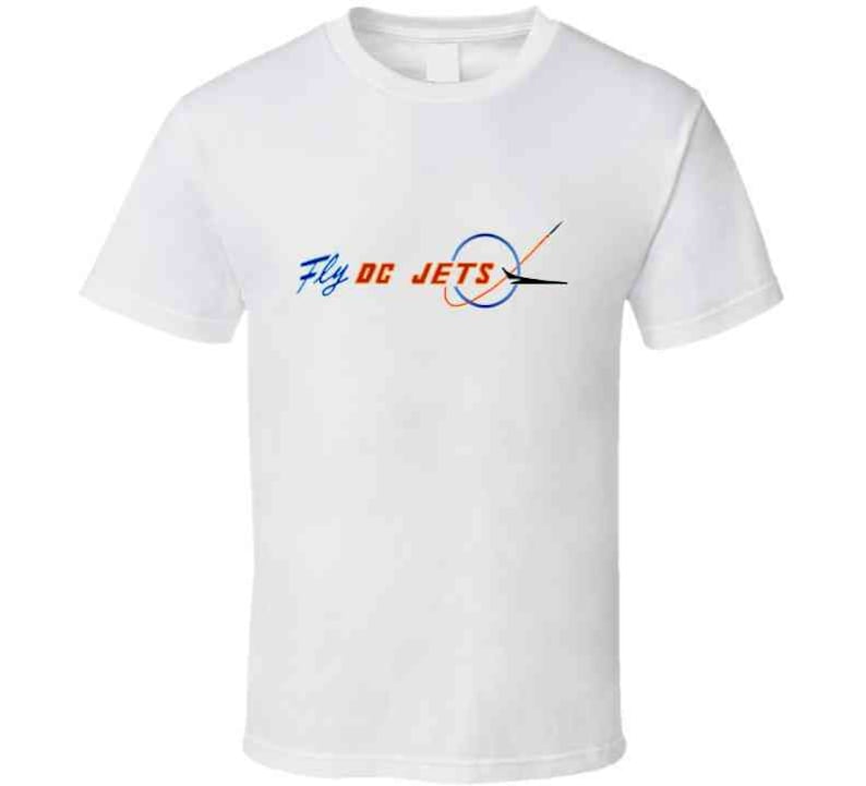 Fly DC Jets - T-shirt of Vintage Neon Sign for Douglas Aircraft - Etsy