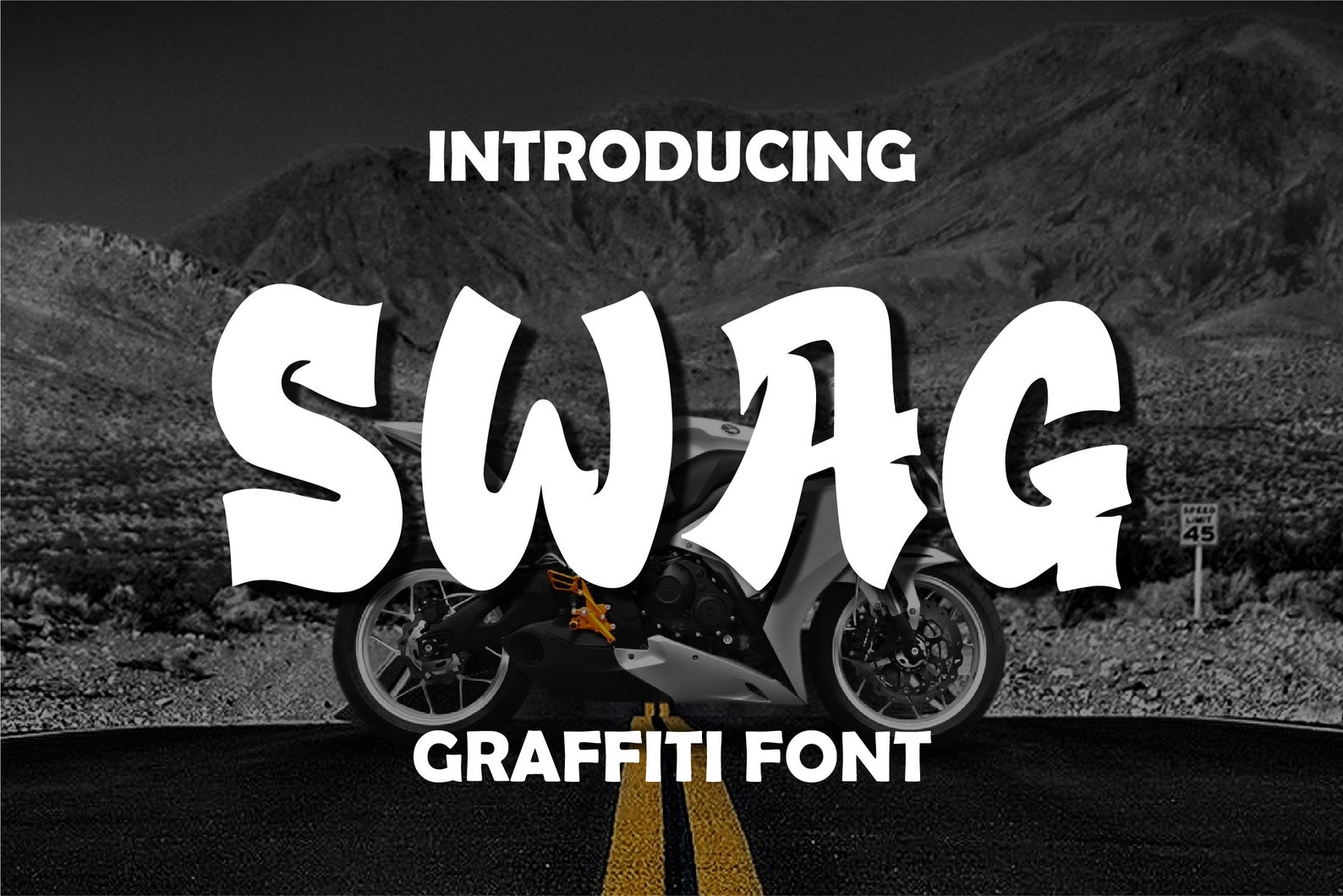 Swag Font Retro Font Graffiti Font Street Font Classic | Etsy