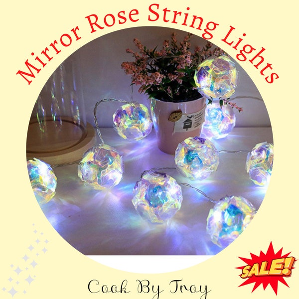 Rose String Lights - Etsy