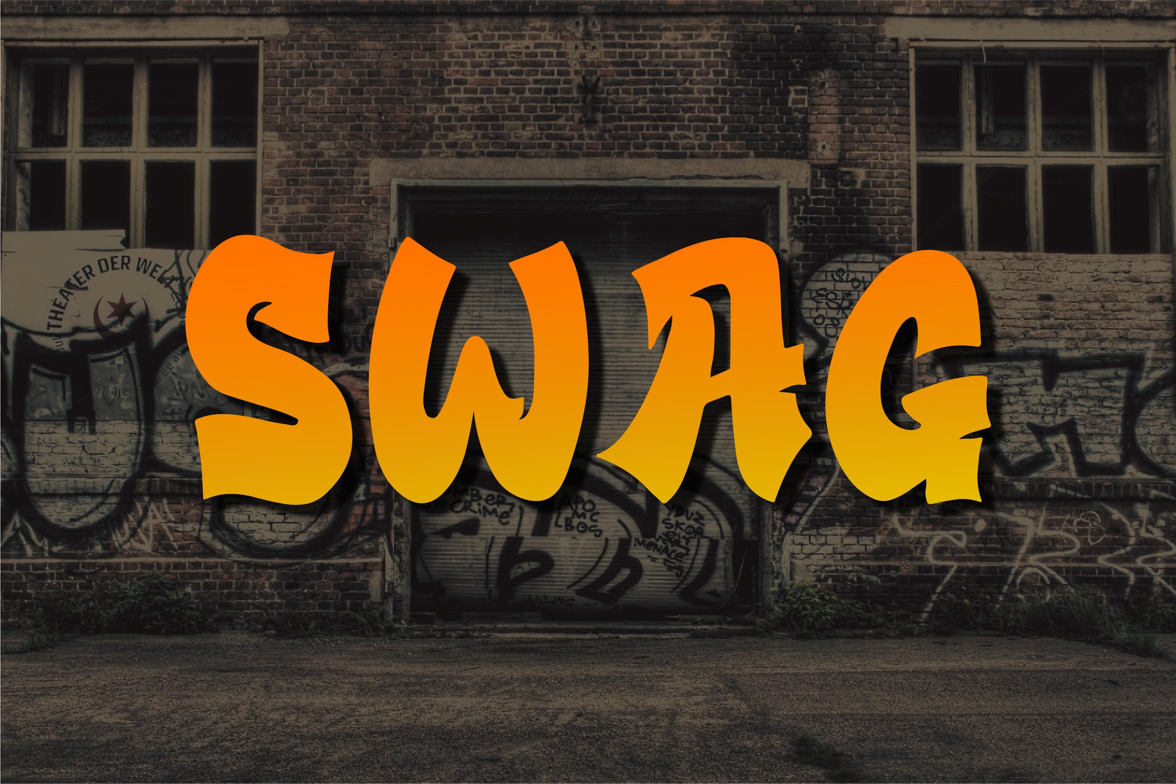 Swag Font Retro Font Graffiti Font Street Font Classic | Etsy