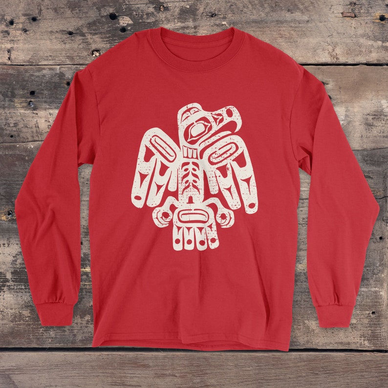 American Native Tlingit Haida Art Eagle Indigenous Long Sleeve - Etsy