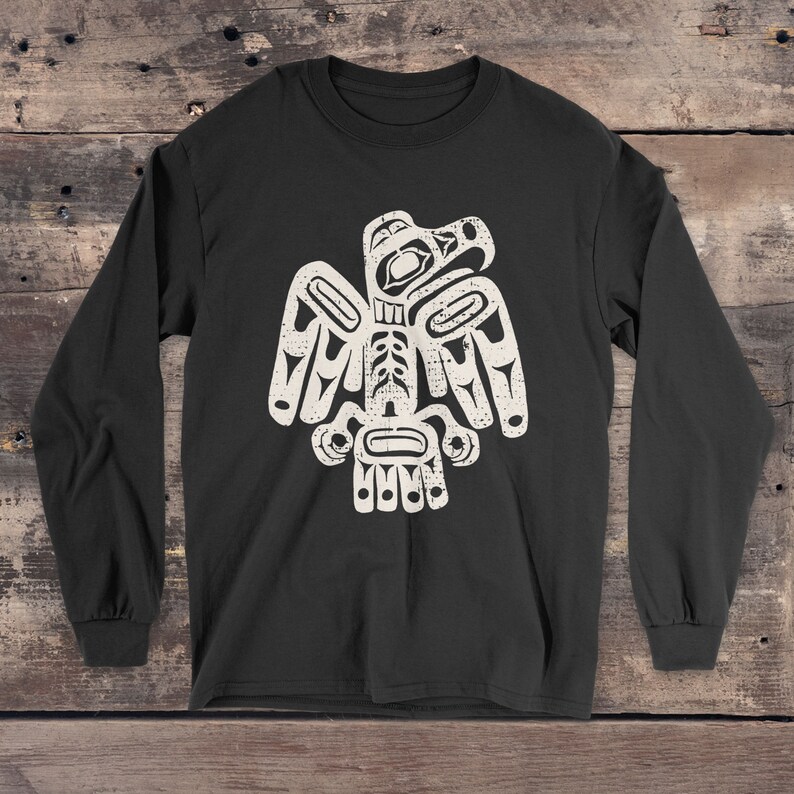 American Native Tlingit Haida Art Eagle Indigenous Long Sleeve - Etsy