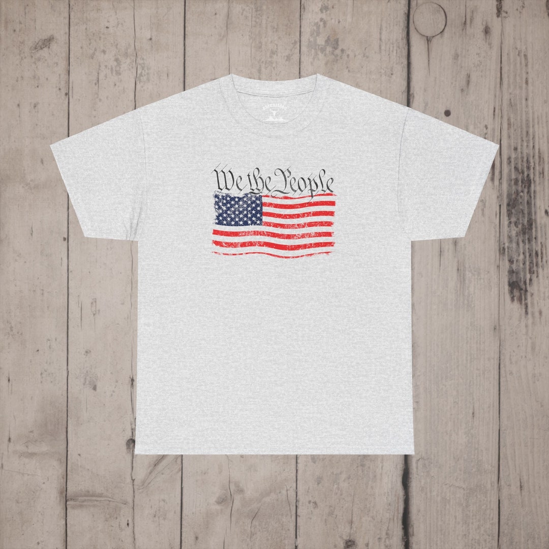 American Flag US Constitution Shirt, We the People Freedom Unisex Heavy ...
