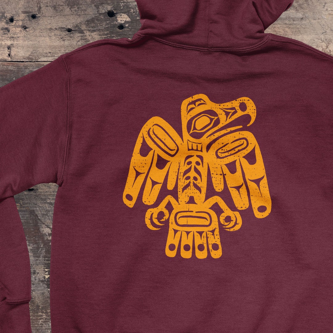 Native American Haida Art Tlingit Eagle Shirt Bipoc Native Hoodie - Etsy