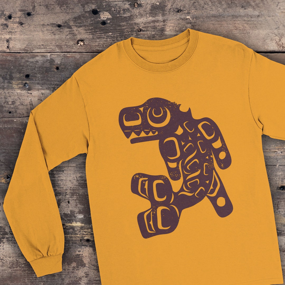 Haida Dogfish Long Sleeve. Northwest Coast Native American Art. Pacific ...
