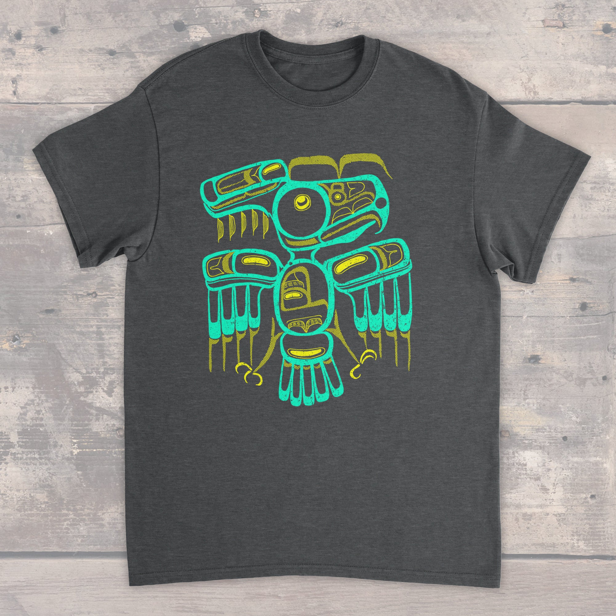 Haida Tlingit Art Eagle Shirt - Indigenous Native Heavy Cotton Classic ...