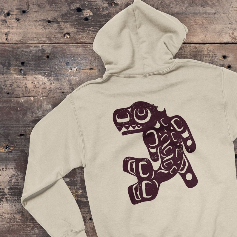 Haida Dogfish Hoodie. Northwest Coast Native American Art. Pacific ...