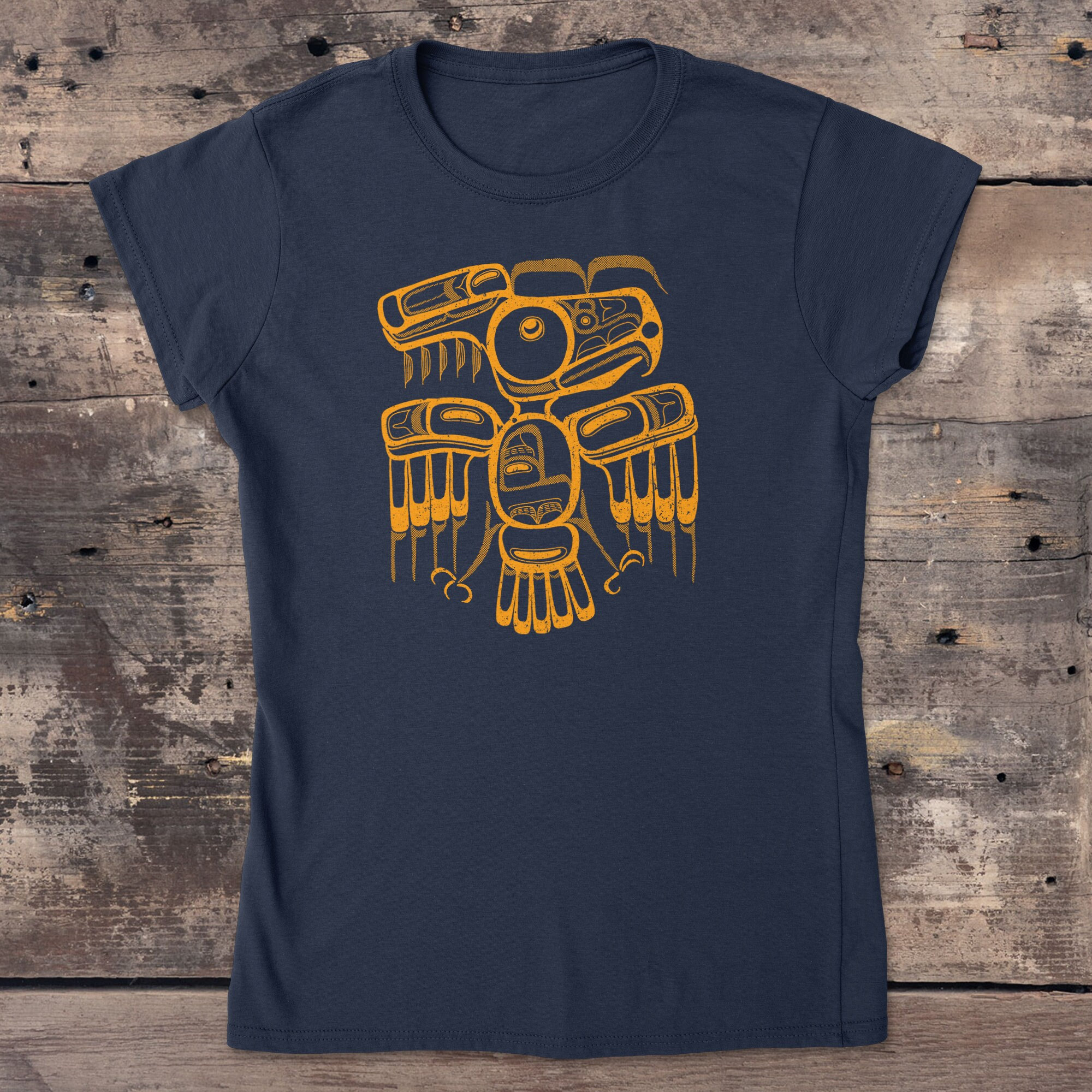 Haida Art Tlingit Eagle Ladies Shirt - Indigenous Shirt - Women's Tee ...