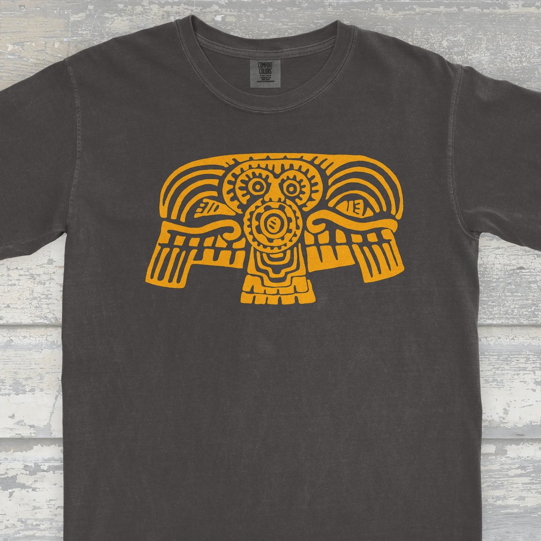 Ancient Mexican Owl Shirt Comfort Colors Mesoamerican Tee Azteca Mexica ...