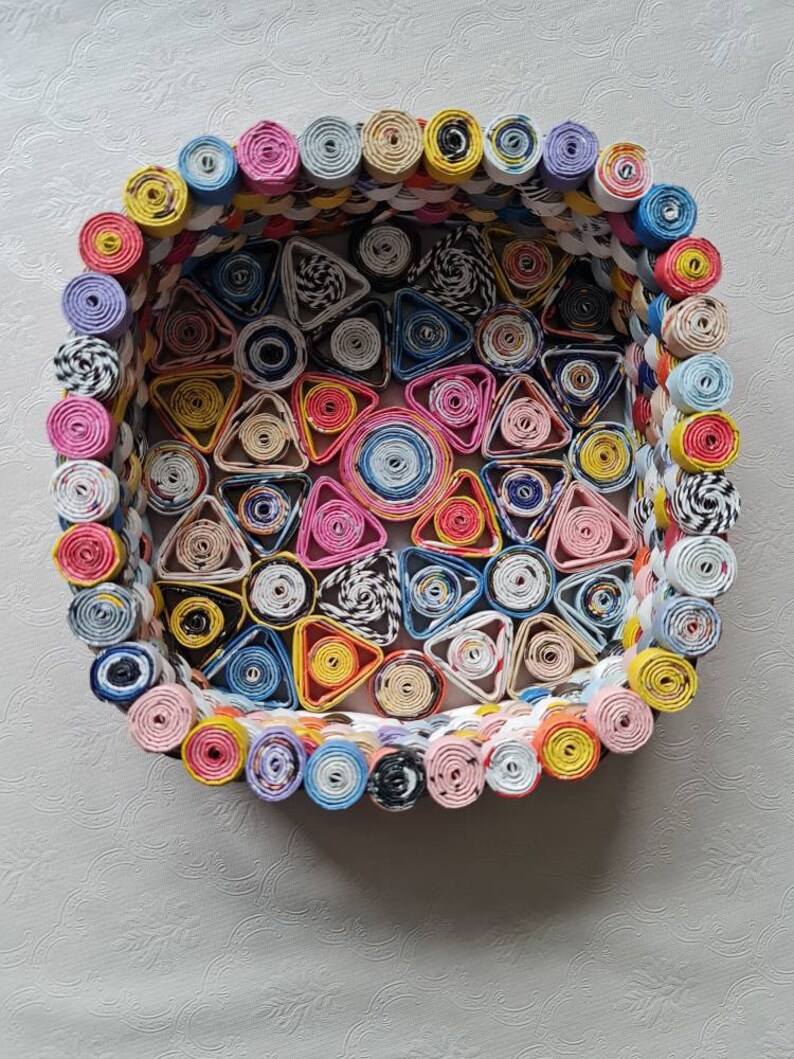 Recycled Quilled Paper Magazine Bowl - Etsy Australia