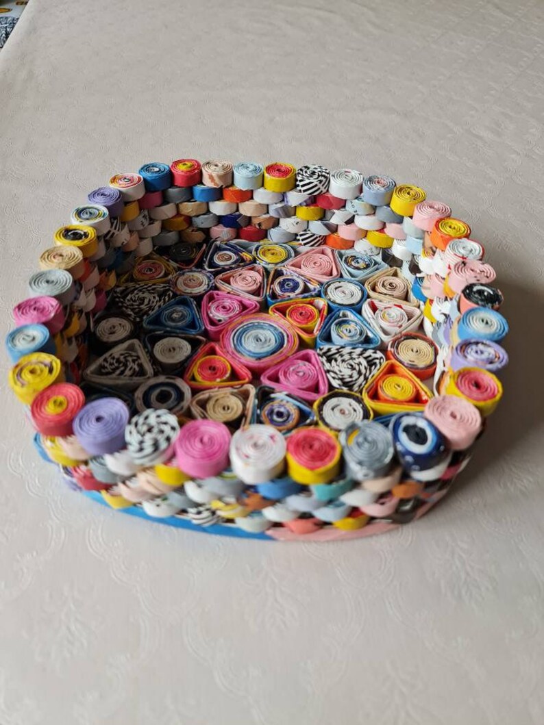 Recycled Quilled Paper Magazine Bowl - Etsy