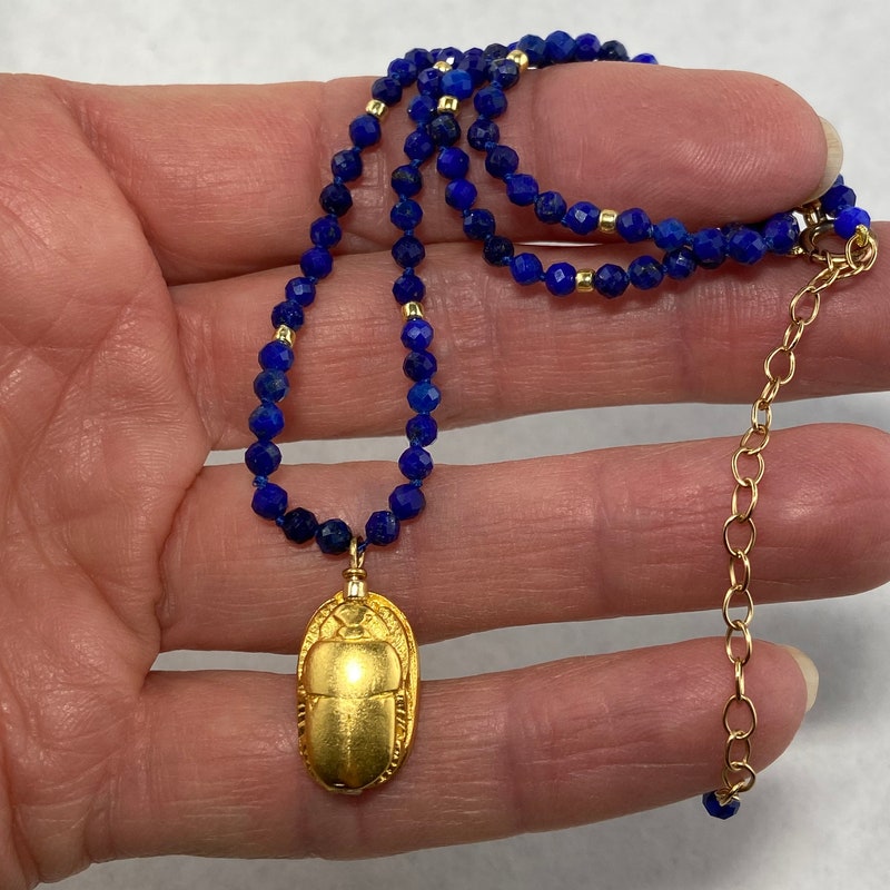 Scarab Necklace - Etsy