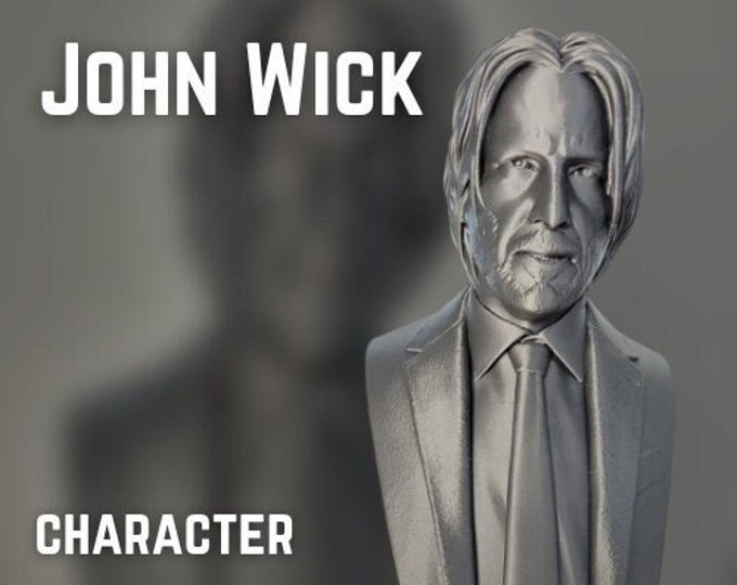 John Wick Bust | Movie | Keanu Reeves - Etsy