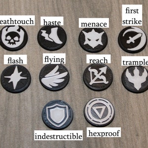 Ability Counters | Magic the Gathering | Keyword Tokens - Etsy