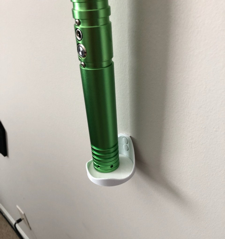 Lightsaber Wall Mount - Vented for Sound with Flexible Insert - Galaxy ...