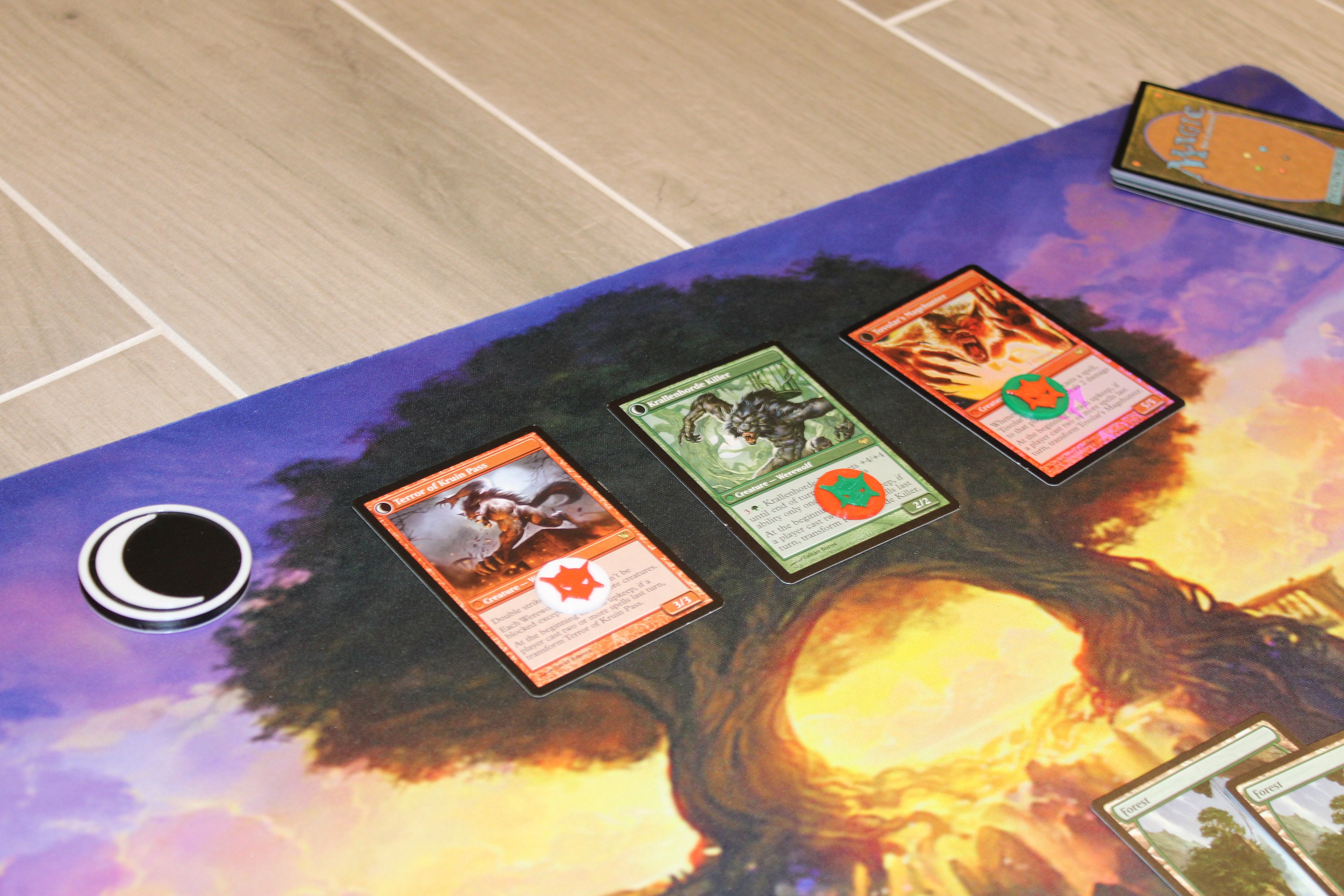 Magic the Gathering Werewolf token | Day Night coin | Game Marker ...