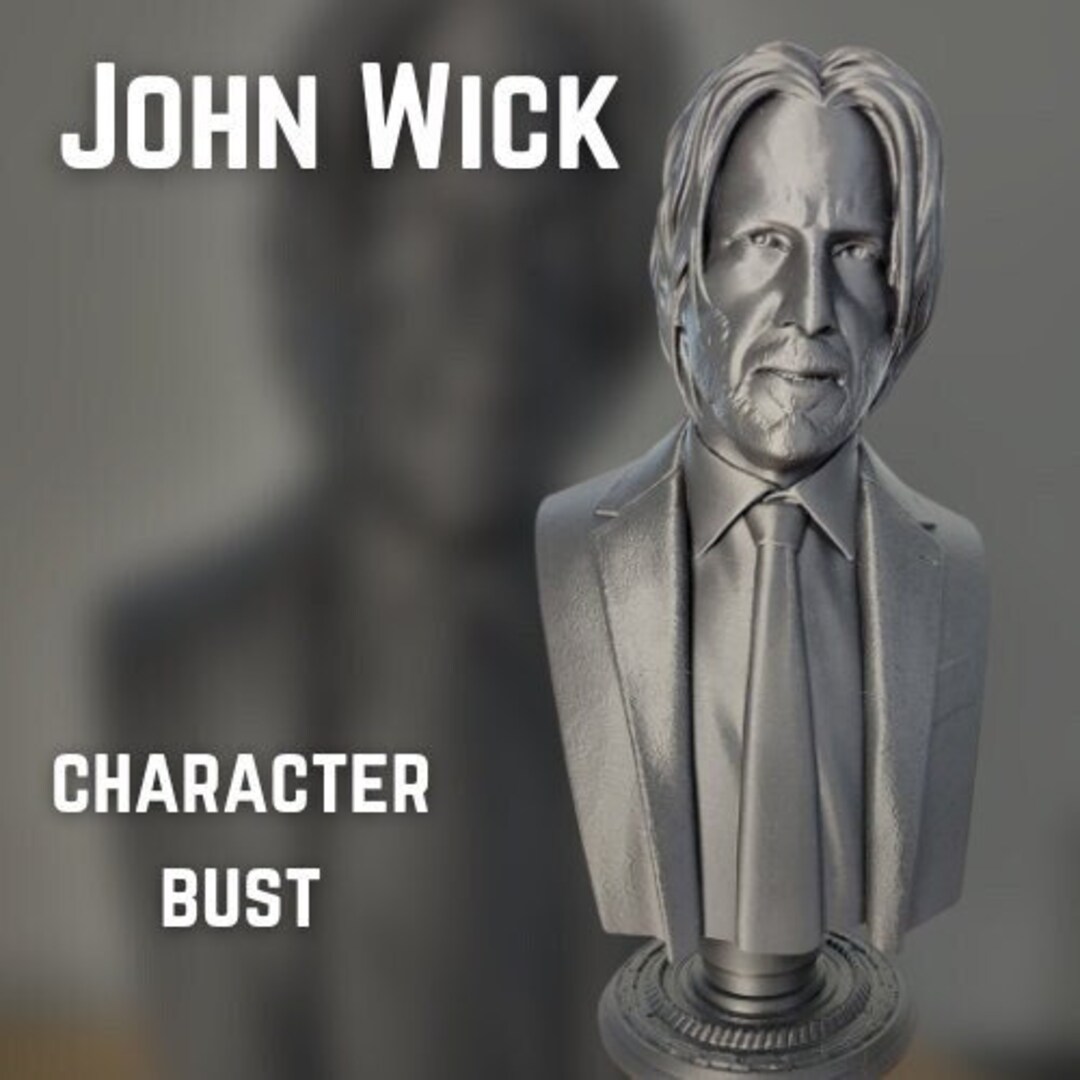 John Wick Bust | Movie | Keanu Reeves - Etsy
